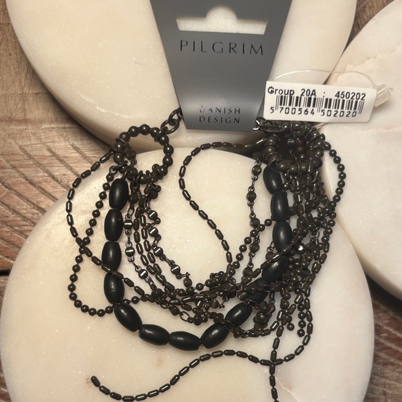 Pilgrim | Jewelry | 32 Pilgrim Dark Beaded Necklace | Poshmark